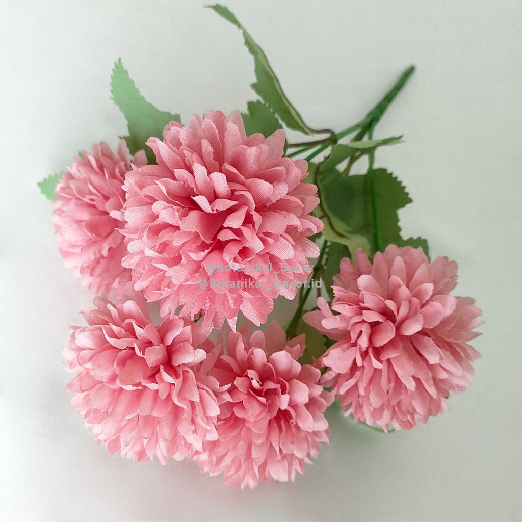 Jual Artificial Flower Pompom Mum Dandelion Premium Bunga Palstik Bunga ...