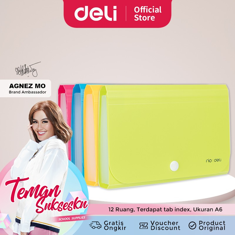 Jual Deli E5561 Expanding File/Expanding File - Expanding File Snap A6 ...