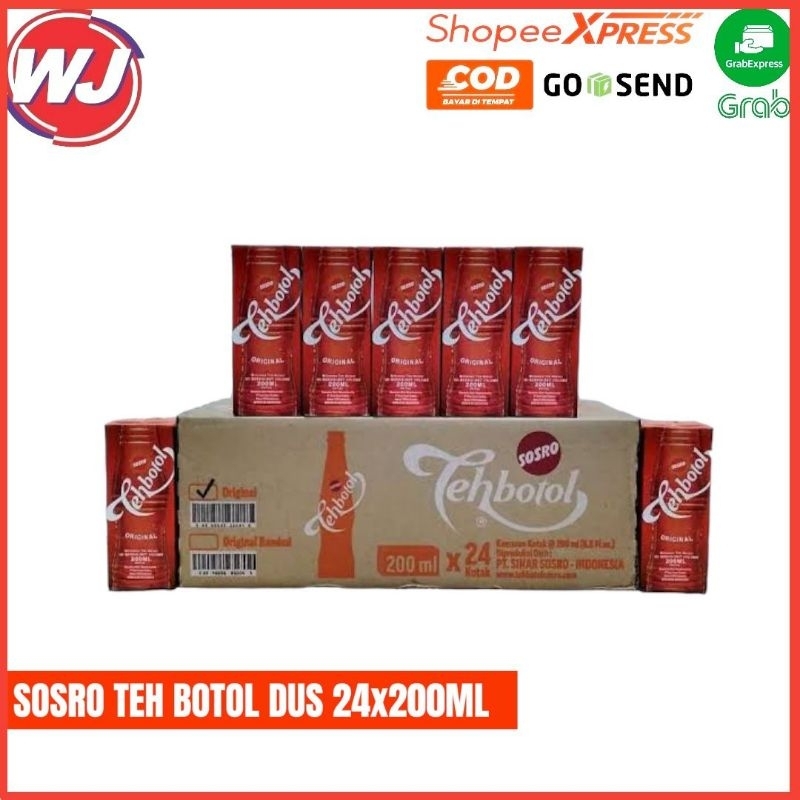 Jual SOSRO TEH BOTOL DUS 24x200ml | Shopee Indonesia