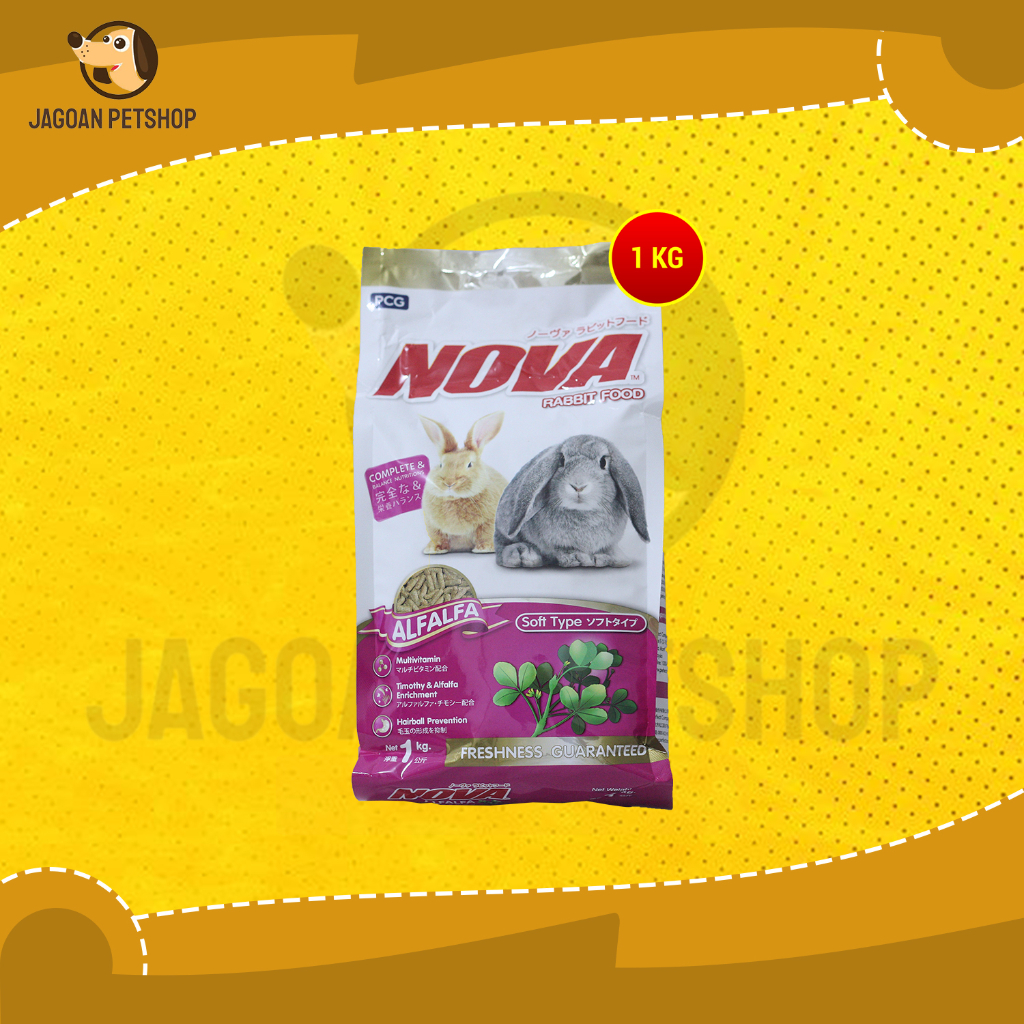 Jual Makanan Kelinci Nova Rabbit Food Freshpack 1 kg | Shopee Indonesia