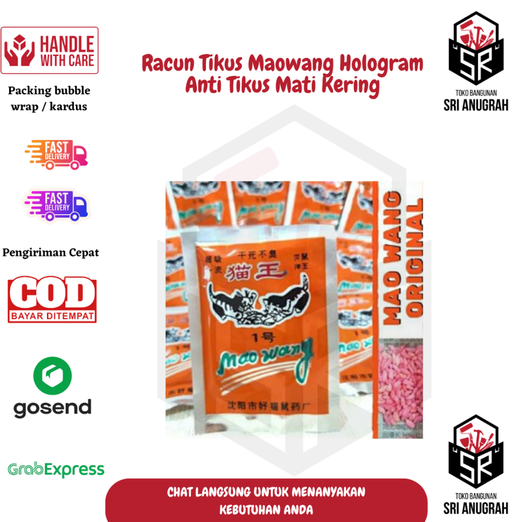 Jual Racun Tikus Maowang Hologram Anti Tikus Mati Kering | Shopee Indonesia