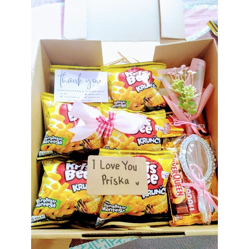 Jual box hampers kue snack ciki hadiah kado ultah wedding wisuda acara ...