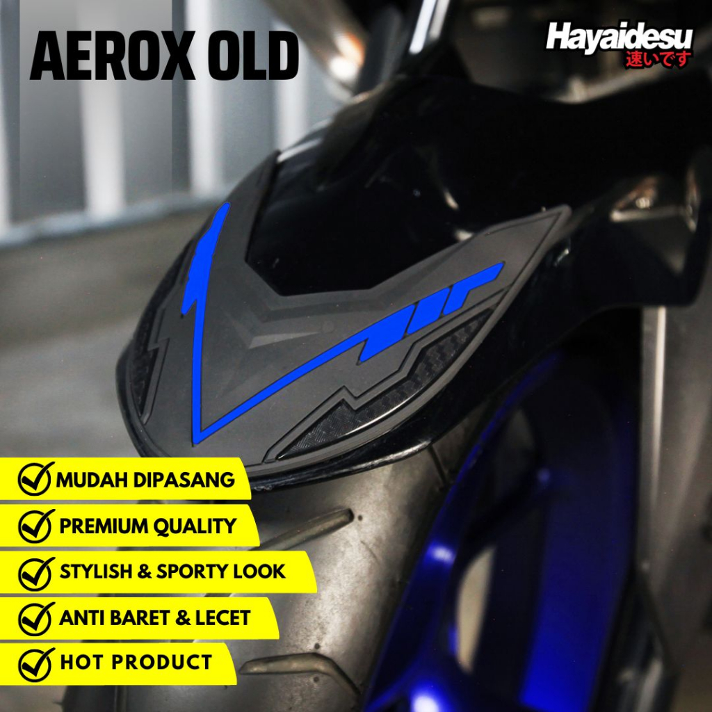 Jual Hayaidesu Front Fender Protector Cover AEROX OLD Aksesoris Decal ...