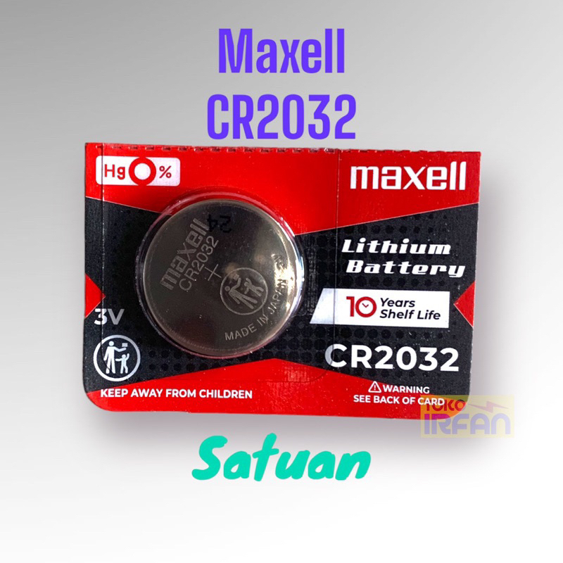 Jual BATERAI MAXELL CR2032 ORIGINAL LITHIUM BATTERY 3 VOLT CR 2032 ASLI ORI | Shopee Indonesia