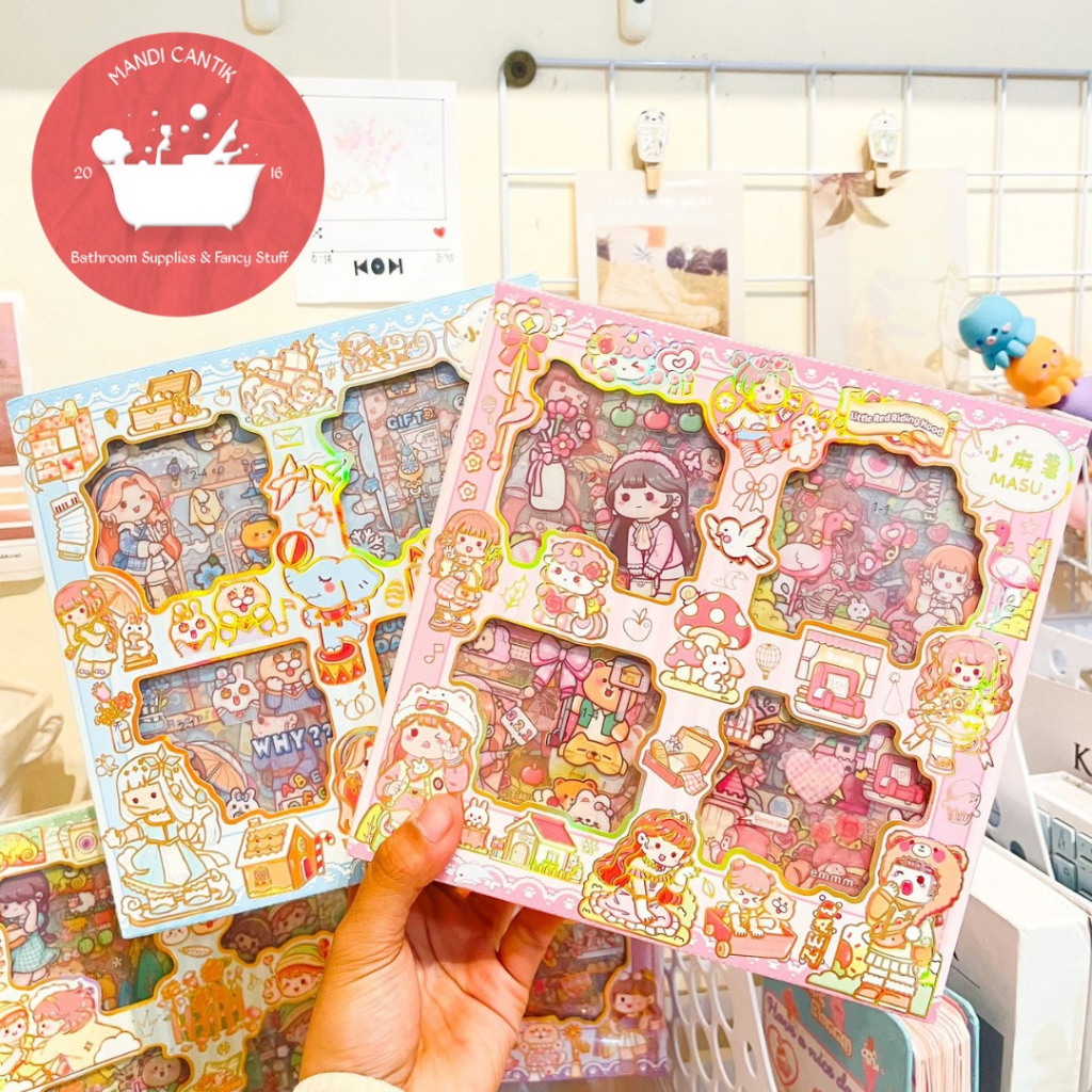 Jual Sticker Waterproof Sticker MASU VERSI 5 Dapat Box Isi 100 Lembar ...