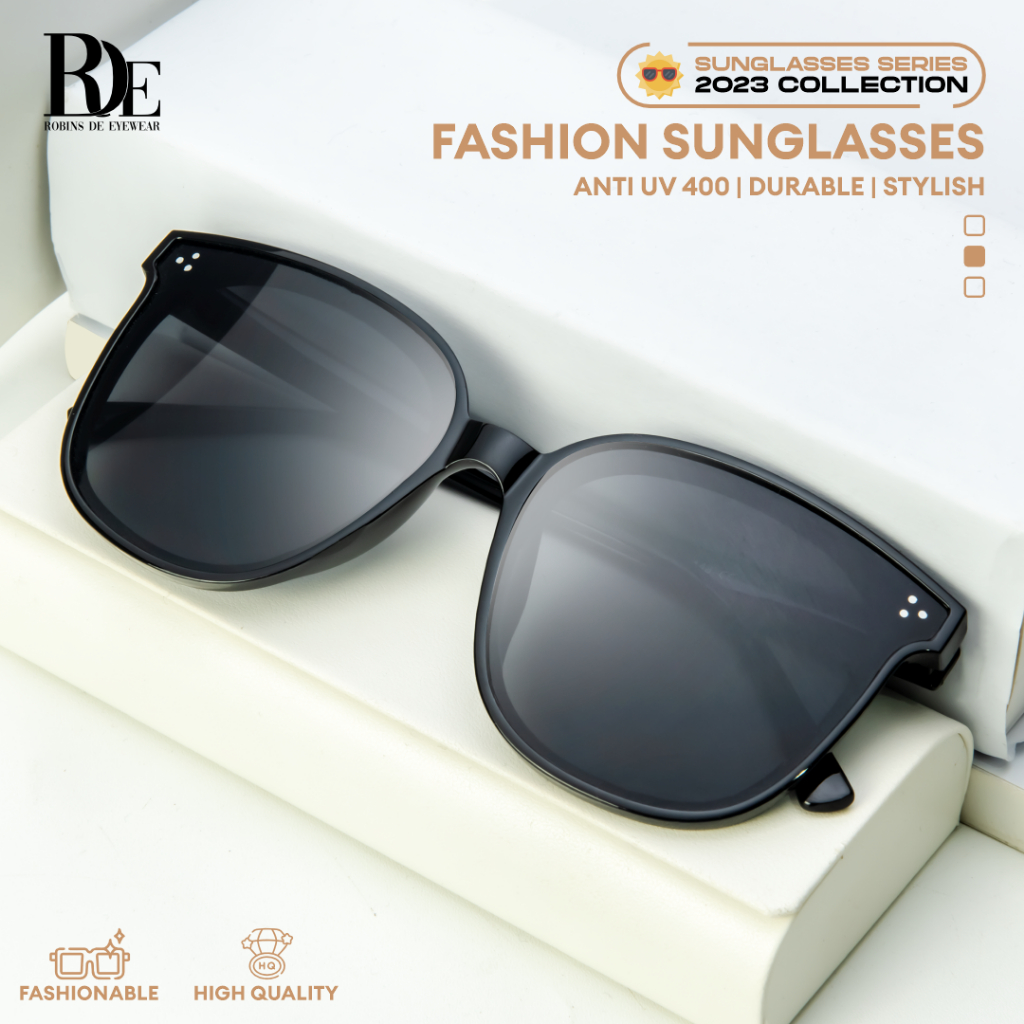 Jual Robins Kacamata Hitam Kotak Plastik Anti Radiasi Uv400 Sunglasses Styl Terbaru Fashion Pria ...