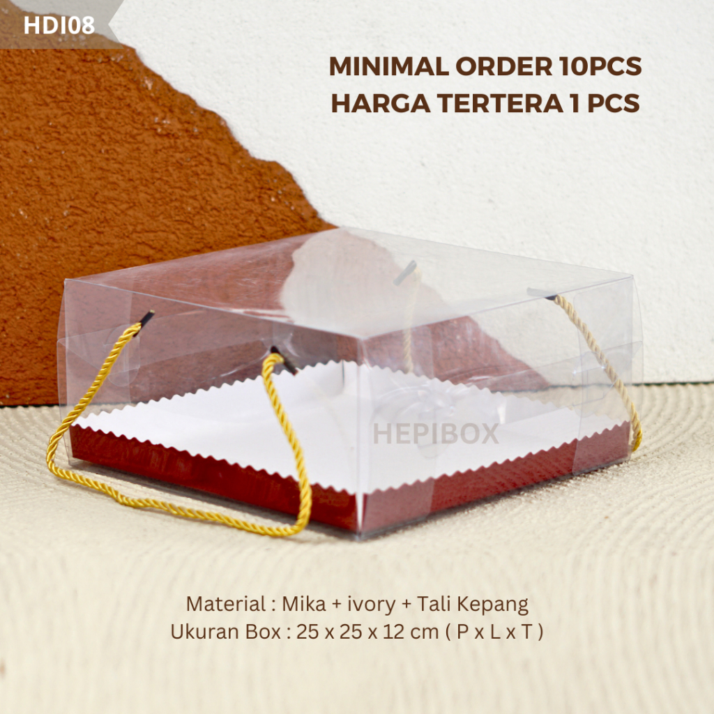 Jual Box Mika Transparan / Box Mika Tali / Box Mika Kue / Box Hampers ...