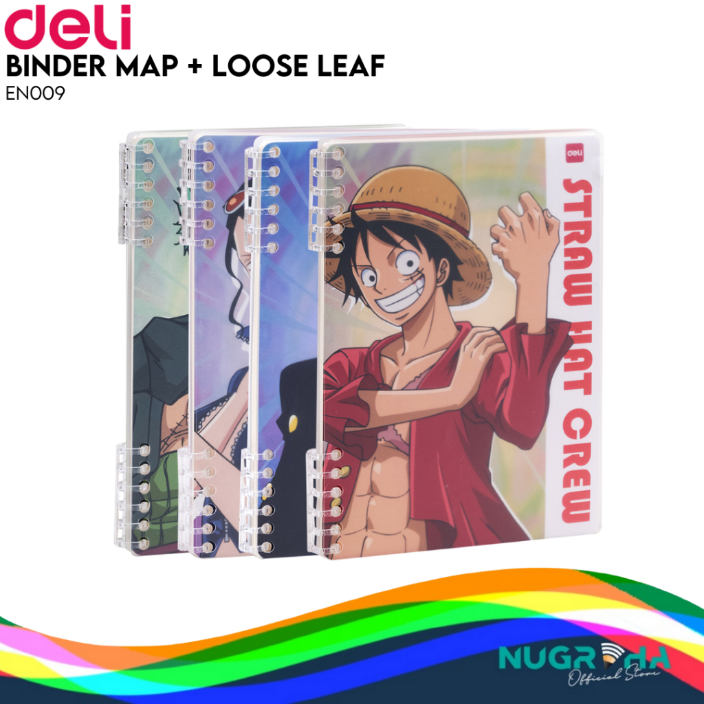Jual DELI BUKU CATATAN NOTEBOOK A5 BUKU TULIS ONE PIECE DELI EN 009 ...