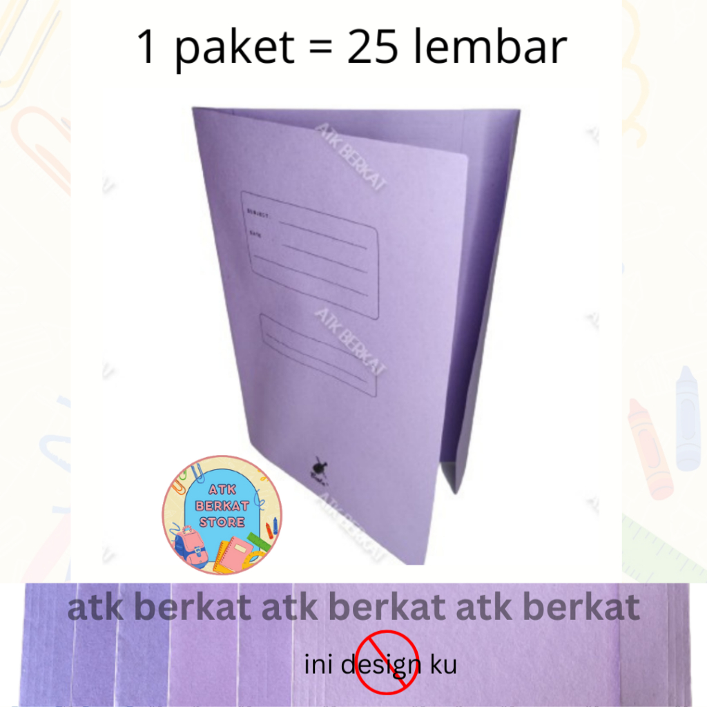 Jual [25 pcs] Map folder Kertas stopmap buffalo Biola 5002 tanpa Snel ...