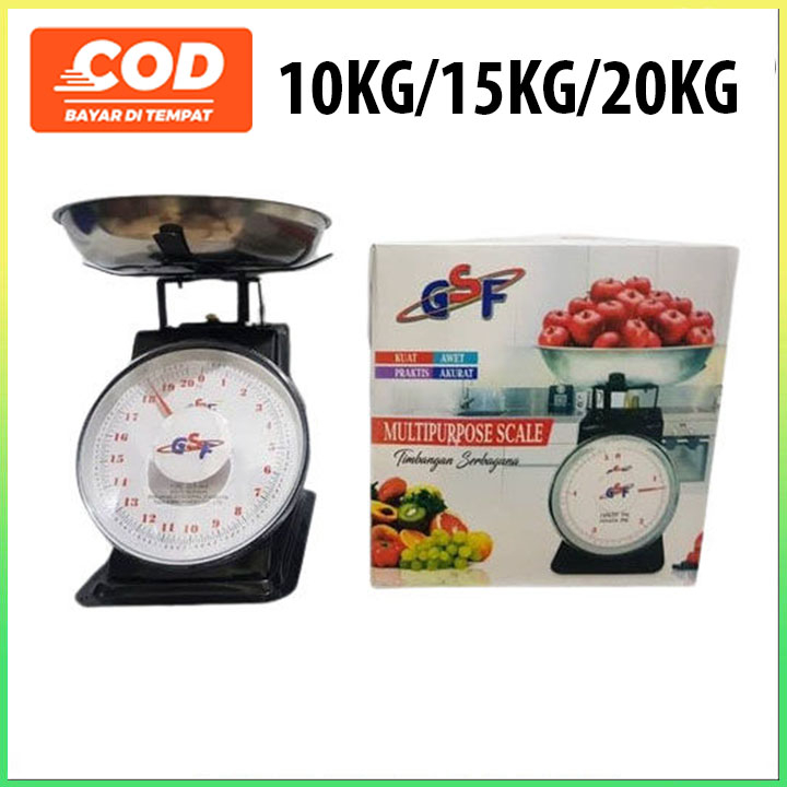Jual TIMBANGAN ANALOG GSF TIMBANGAN JARUM BUAH SAYUR / 10KG / 15KG / 20KG | Shopee Indonesia
