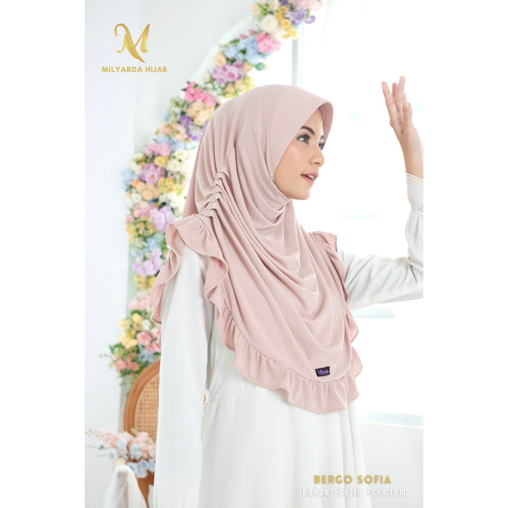 Jual Milyarda Hijab Instan Sofia Jilbab Bergo Syari Instan Kerudung Syar'i | Shopee Indonesia