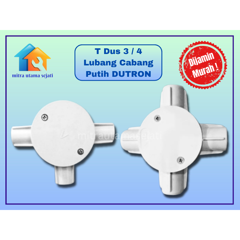 Jual T Dus 3 Cabang 4 Cabang Tedus Tedos Cabang Putih | Shopee Indonesia
