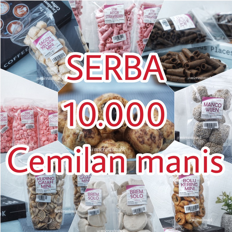 Jual Serba Sepuluh Ribu Cemilan Manis | Snack Kiloan | Jajanan ...