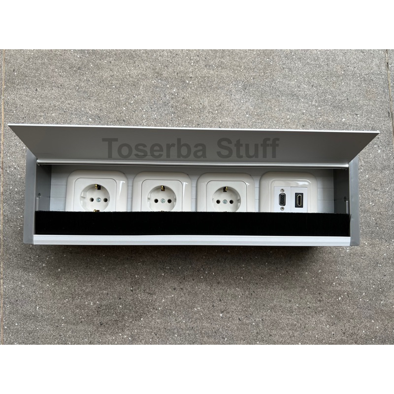 Jual GROMMET STOP KONTAK BOX PENUTUP LUBANG KABEL MEJA KERJA MEETING ...