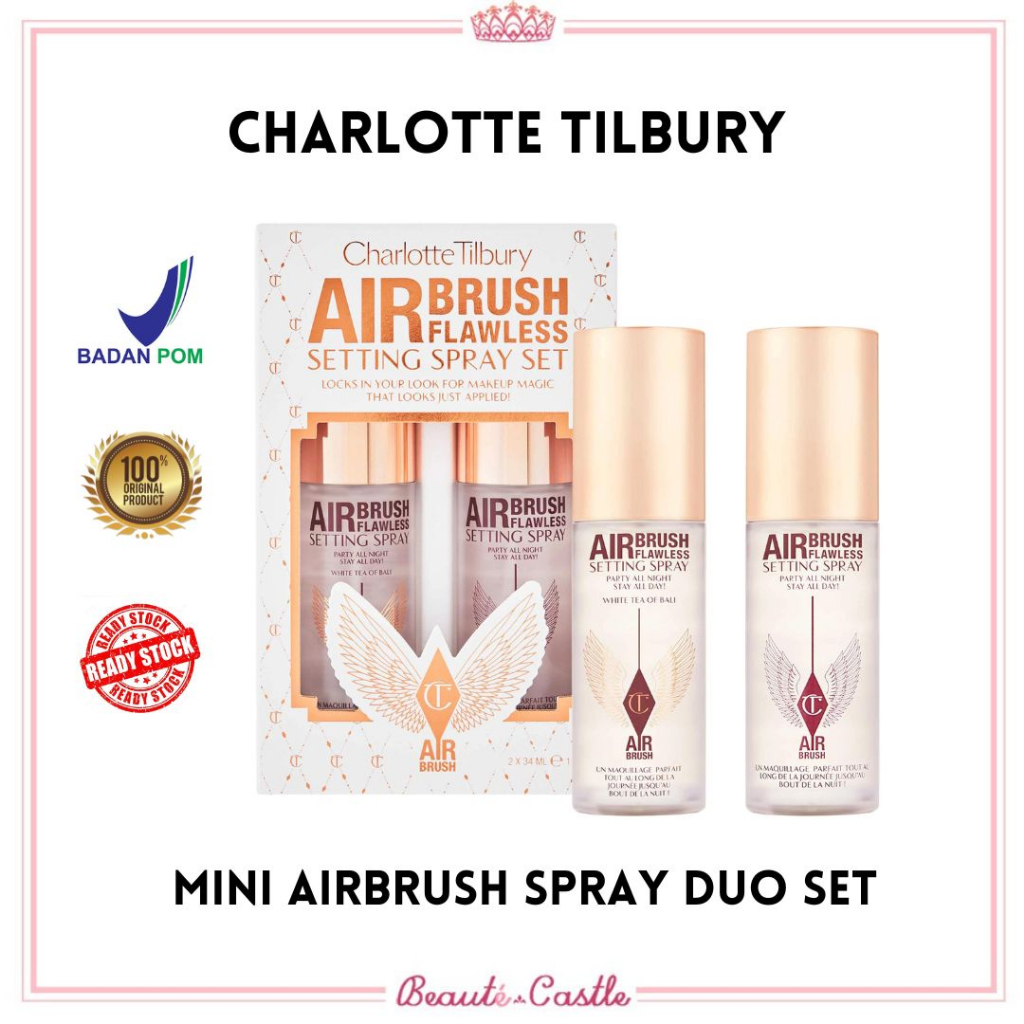 Jual Charlotte Tilbury Mini Airbrush Flawless Setting Spray Duo Set ...