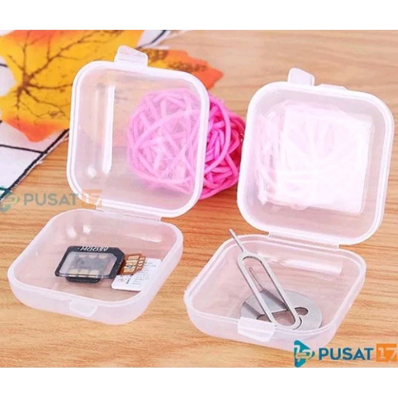 Jual Kotak Mini Kecil Tempat Perhiasan Anting Memory Card Mata Kail ...