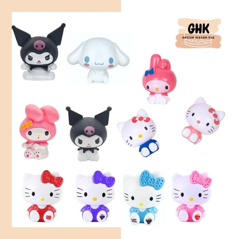 Jual Cake Topper Hello Kitty My Melody Kuromi Cinnamoroll TERLENGKAP ...