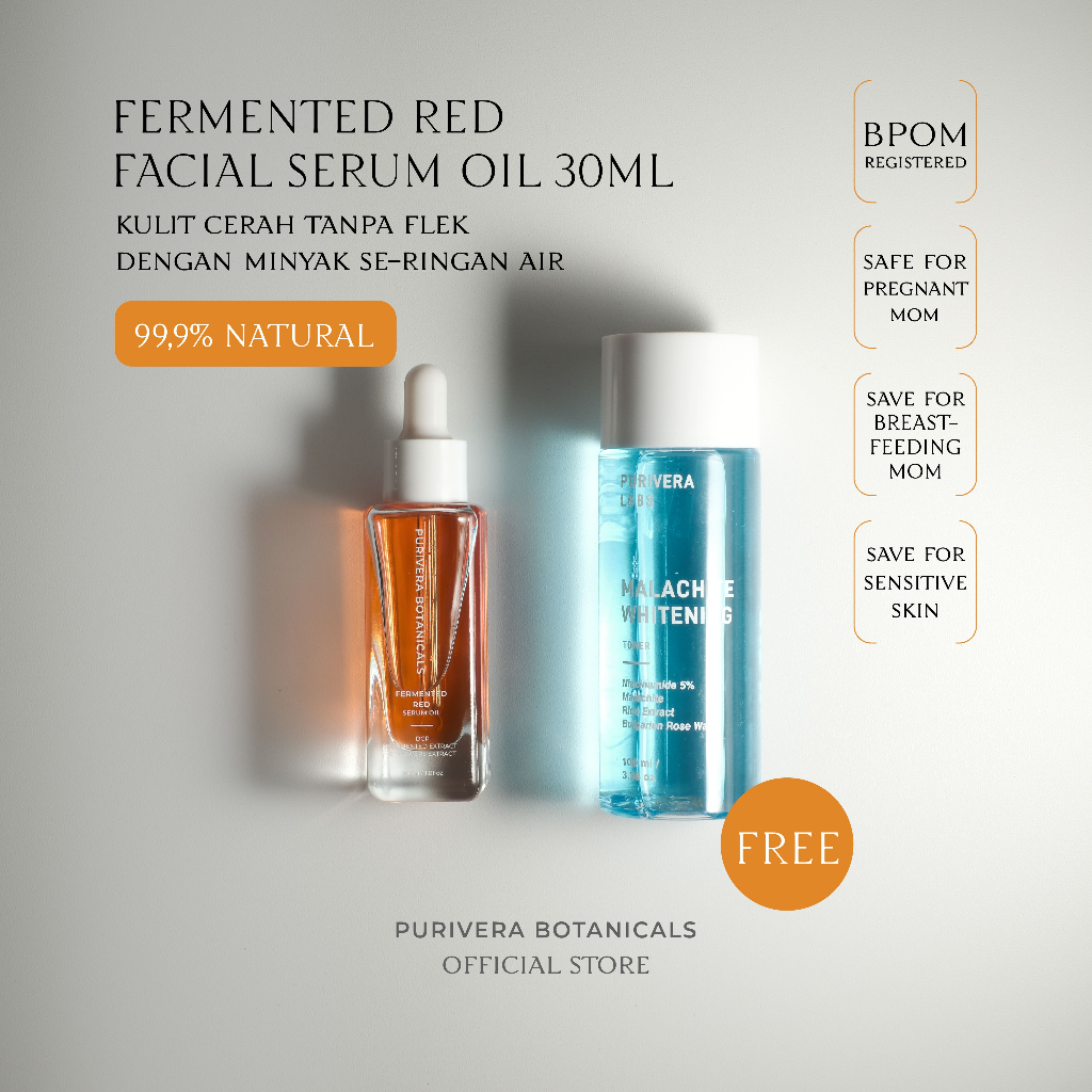 Jual Fermented Red Facial Serum Oil - PURIVERA BOTANICALS ...