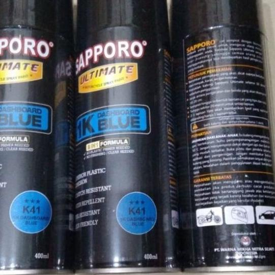 Jual sapporo ultimate K41 Dashboard Blue 400ml cat semprot pylox pilok dashboard biru | Shopee ...