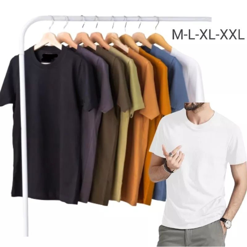 Jual Promo Kaos Polos Grosir unisex pe24s Soft | Kaos Oblong Premium M ...