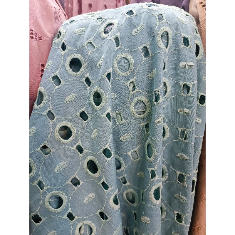 Jual KAIN FULL BORDIR IMPORT / KAIN BORDIR BOLONG PREMIUM SHOLF ( HARGA ...