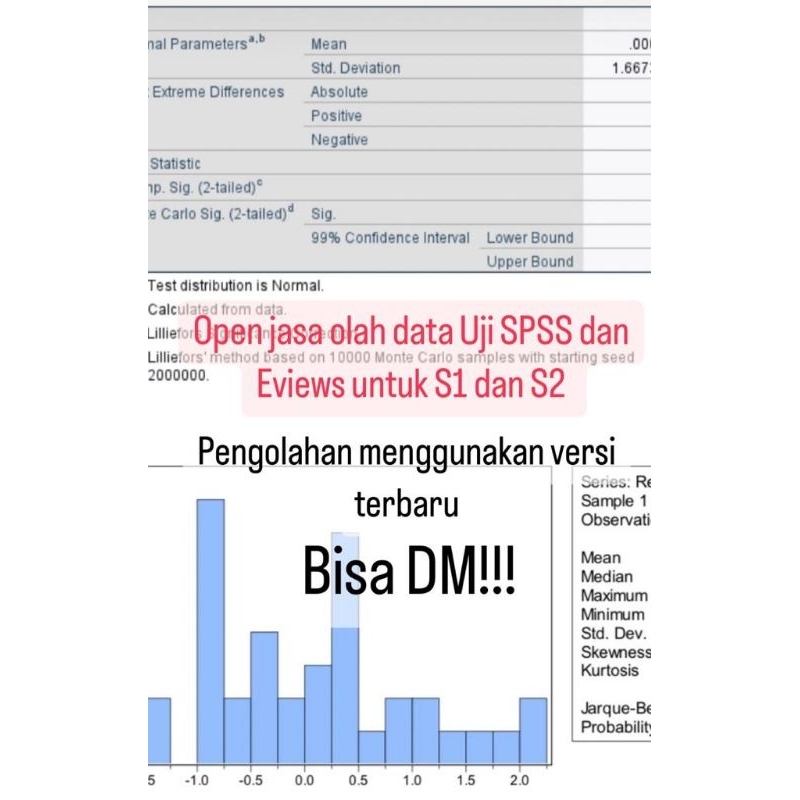 Jual OLAH DATA SPSS DAN EVIEWS (SKRIPSI DAN TESIS) | Shopee Indonesia