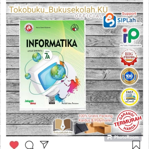Jual diskon BUKU PR Interaktif Kurikulum Merdeka Informatika KELAS 7 Semester 1 , 2 SMP/MTs ...