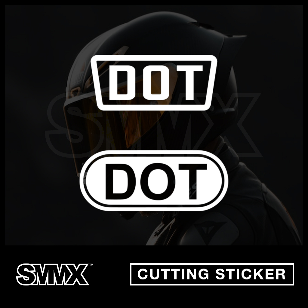 Jual Sticker Cutting Stiker Logo DOT Helm | Shopee Indonesia
