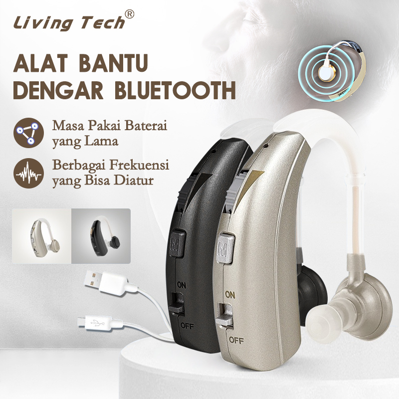 Jual Living Alat Bantu Dengar Mini , Alat Bantu Dengar Bluetooth Penguat Suara/Alat Bantu Dengar ...