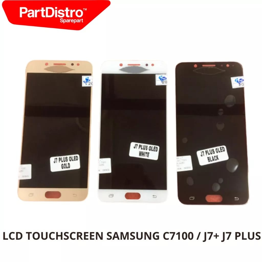 Jual LCD+TS SAM C7100 OLED BLACK (J7+/J7 PLUS/C7 2018) | Shopee Indonesia
