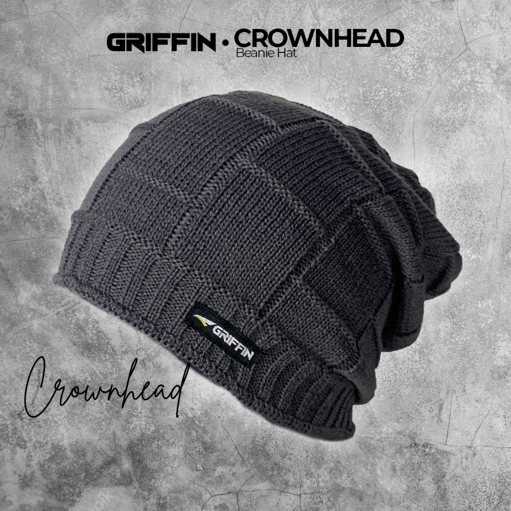 Jual Topi Kupluk Pria Rajut Dewasa Keren Premium Crownhead by Griffin ...