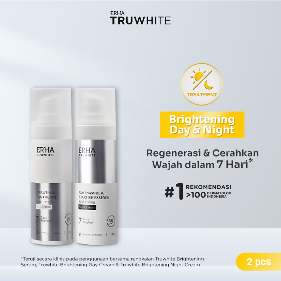 Jual Erha Truwhite Brightening Day & Night - Moisturizer Pagi & Malam | Shopee Indonesia