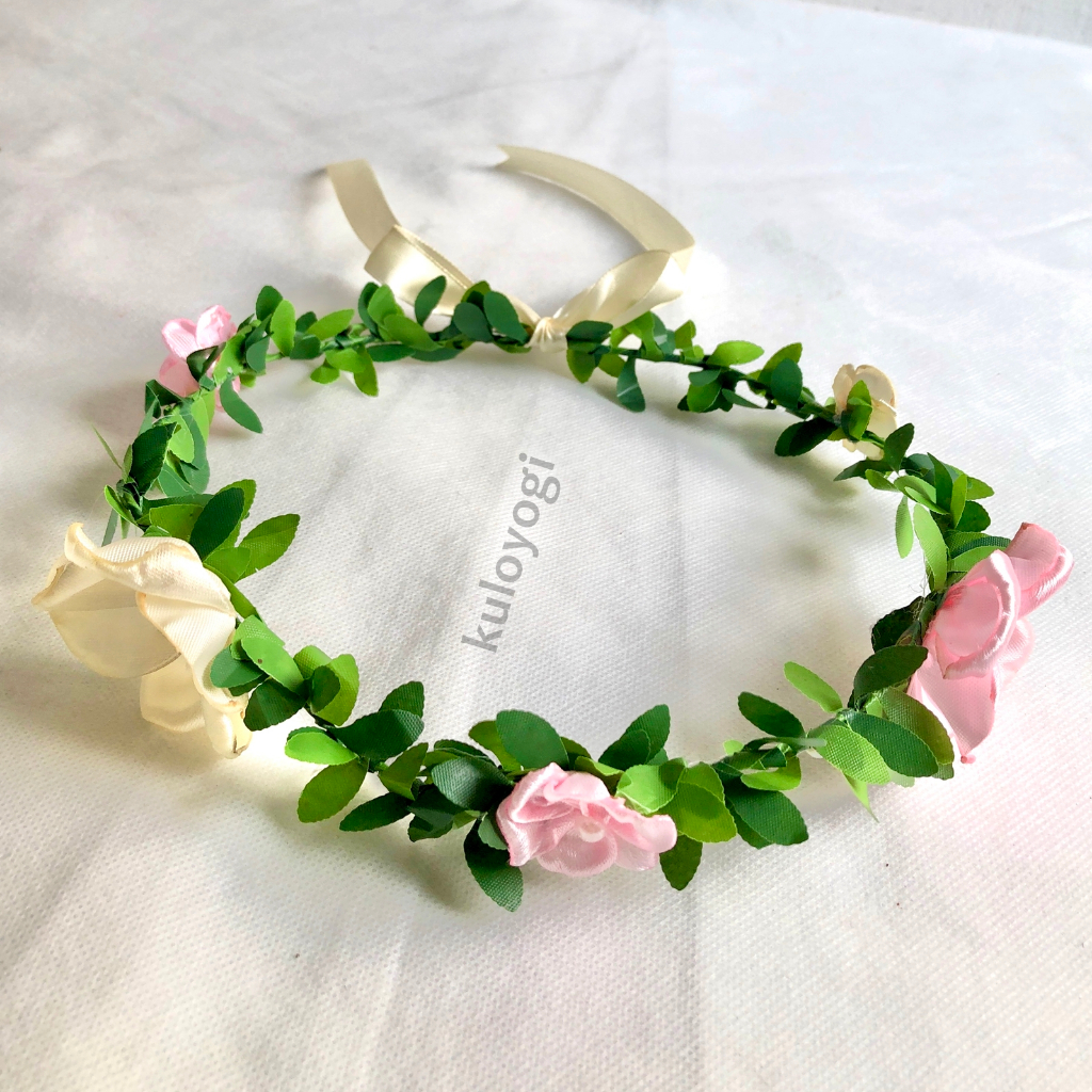 Jual Bando Bunga LED Flower Crown Mahkota Bunga Lampu Kawat Bunga Bando ...