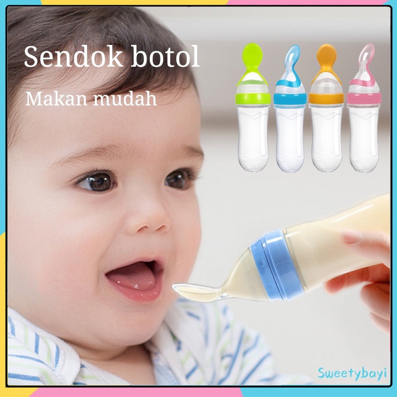 Jual SENDOK BOTOL MAKAN BAYI / BOTTLE SPOON FEEDING BABY | Shopee Indonesia