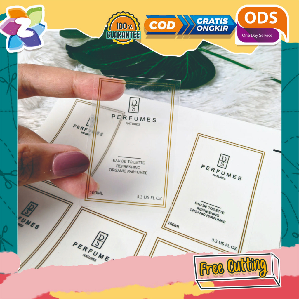 Jual Stiker Label Parfum Sticker Parfume Custom Label Wewangian ...