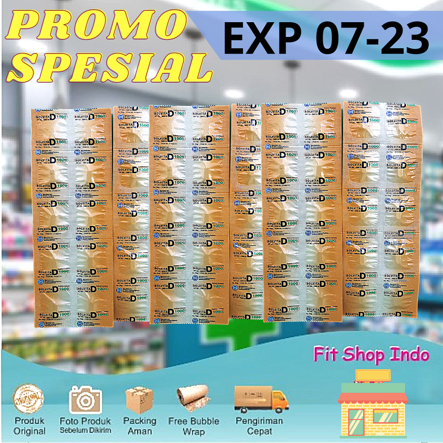 Jual Solvita Vitamin D3 1000 IU 10 Tablet | Shopee Indonesia