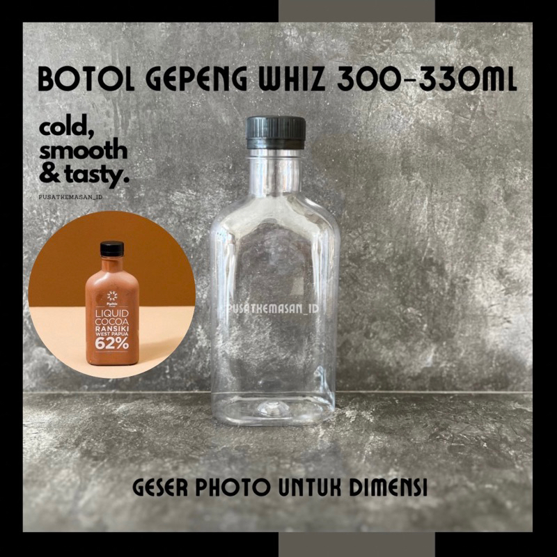 Jual Botol Gepeng Whiz 300ml - 330ml Kopi Susu Teh Yogurt | Shopee ...