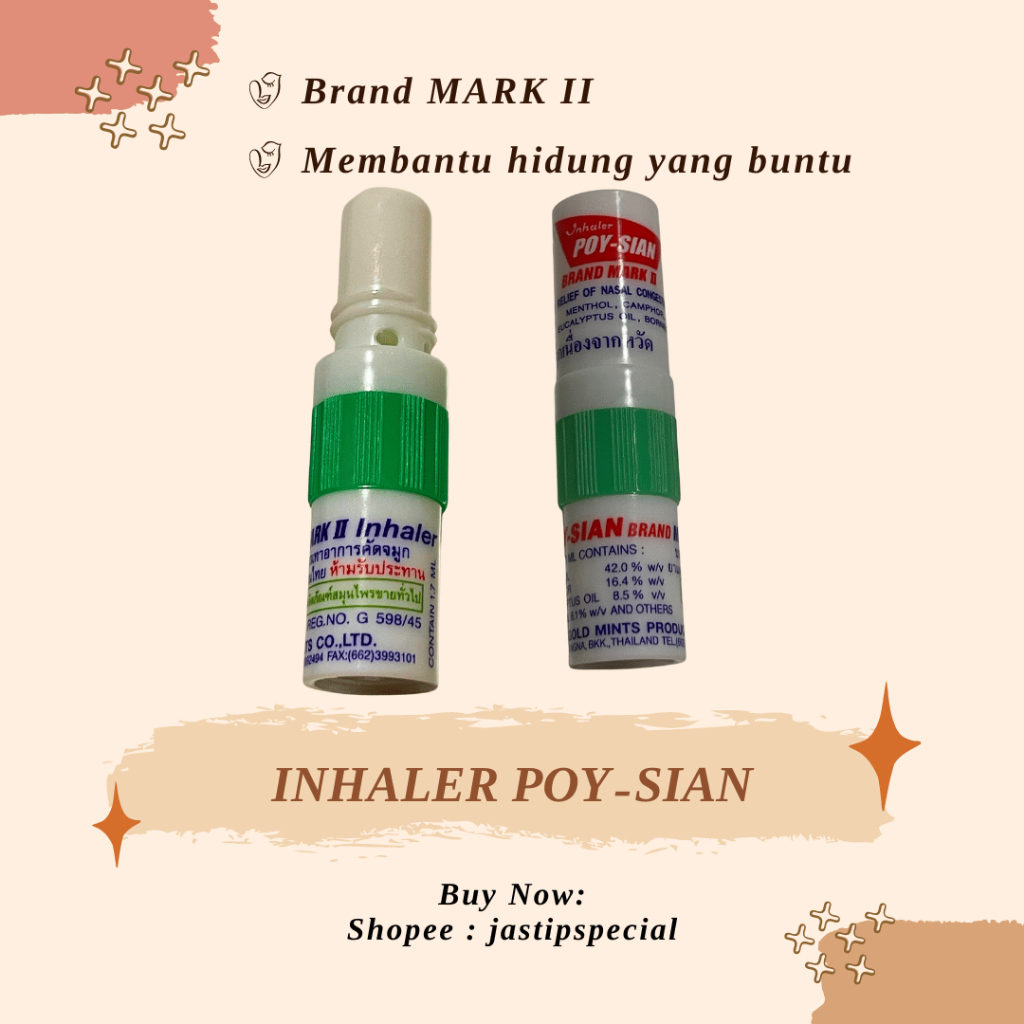 Jual Inhaler Poy Sian Mark II Nasal original Thailand | Shopee Indonesia