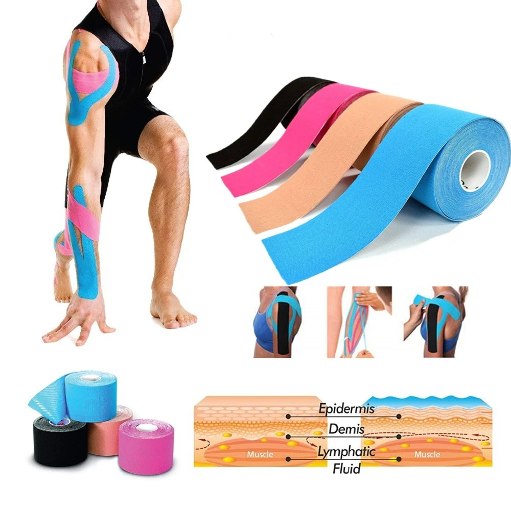 Jual Kinesio Tape Kinesiology Tape Wrist Plaster Otot Taping Accesories ...