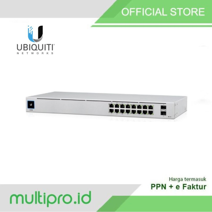 Jual Ubiquiti USW-16-POE Gen2 UniFi 16-Port PoE Switch | Shopee Indonesia