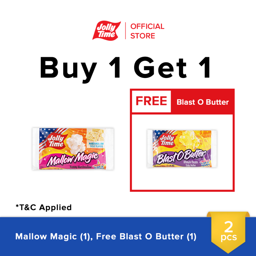 Jual Buy 1 Get 1 Jolly TIme Mircowave Popcorn - Mallow Magic FREE Blast ...