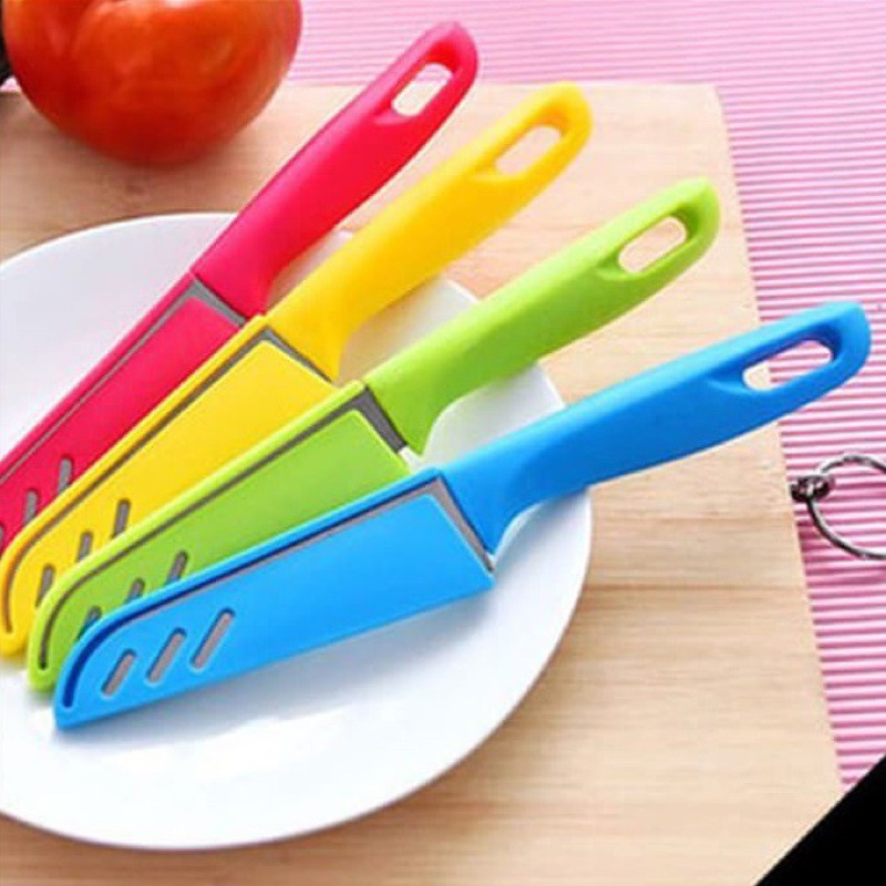 Jual Pisau Buah Dapur Stainless Dengan Sarung Alat Kupas Mini Potong ...