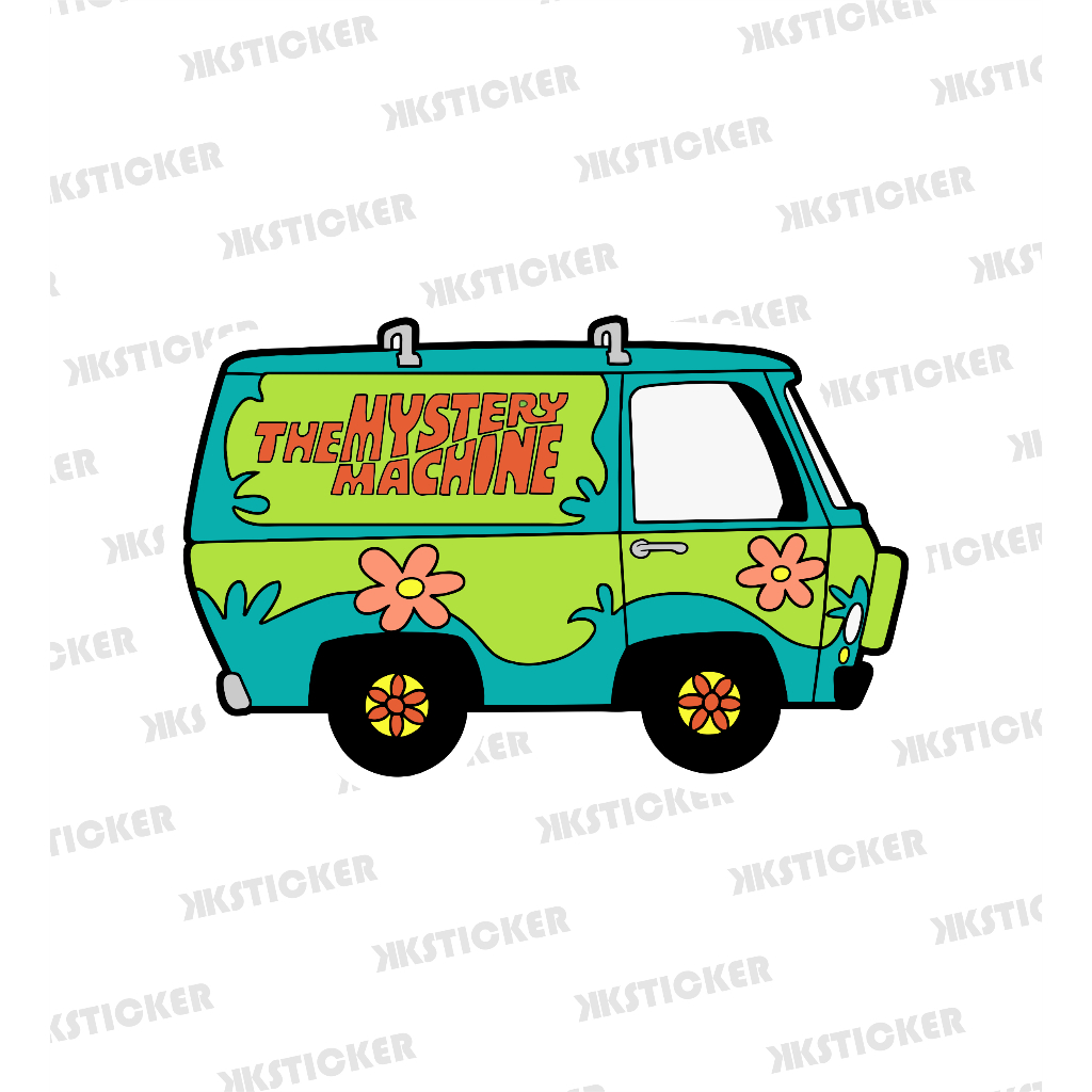 Jual Sticker Mystery Machine - Scooby Doo | Stiker Vinyl Anti air ...