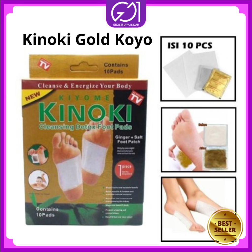Jual Kinoki Gold Koyo Kaki Ginger Detox Foot Patch Koyo Jahe Pembuang Racun Tubuh Koyo
