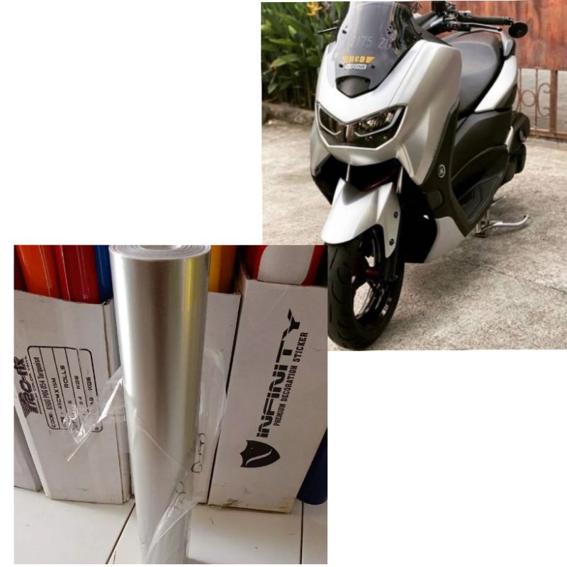 Jual skotlet sticker scotlet stiker silver metalik glossy | Shopee ...
