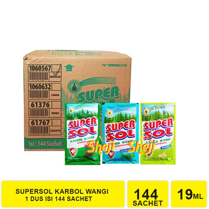 Jual 1 DUS ISI 144 SACHET SUPERSOL 19ML (KEMASAN Rp.500) | Shopee Indonesia