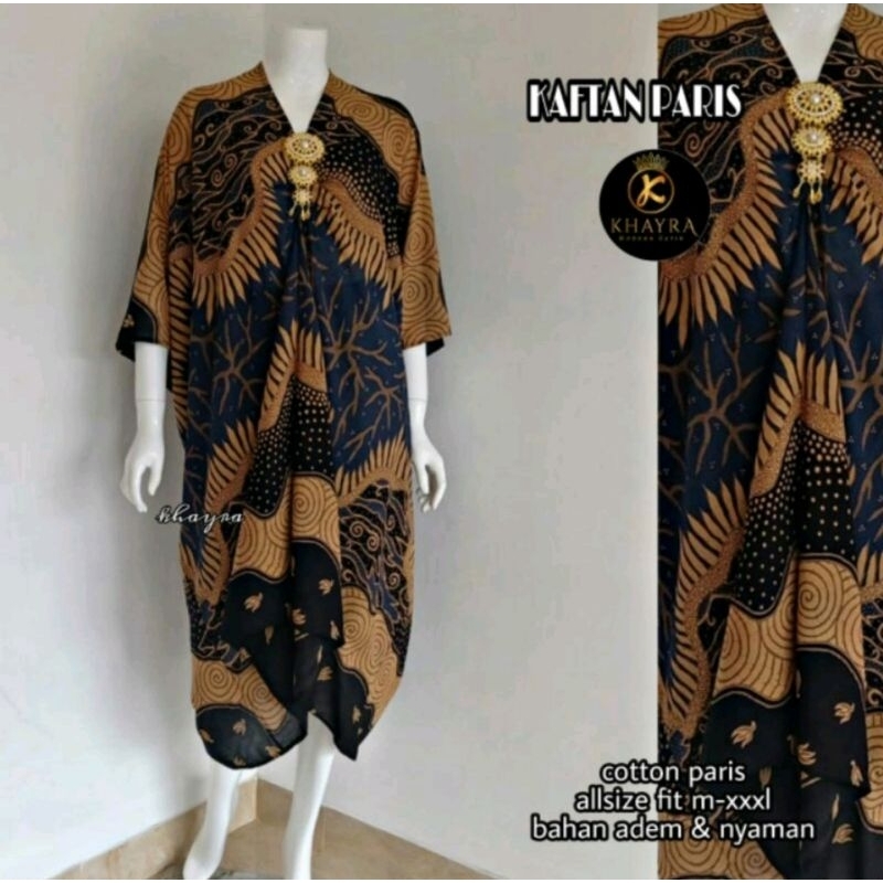 Jual KAFTAN DRESS BATIK PARIS PARAS AYU | Shopee Indonesia