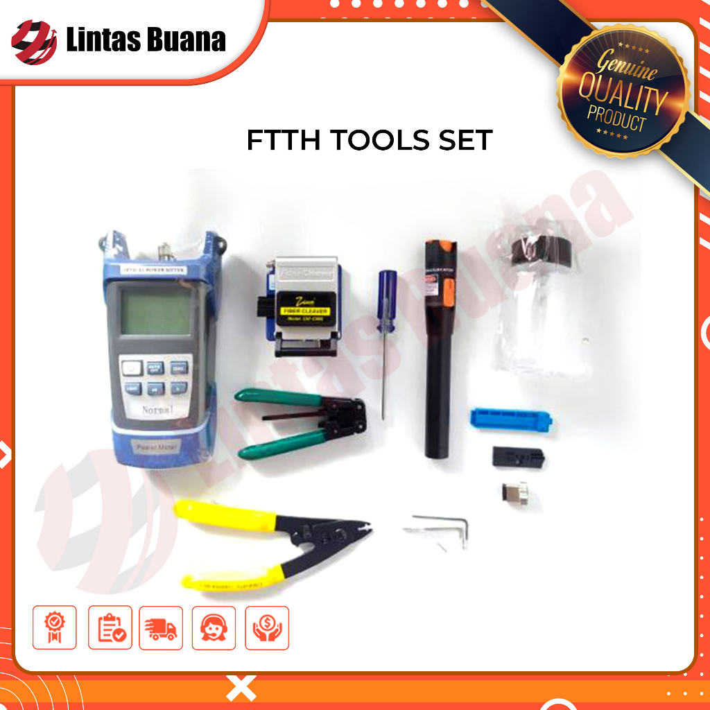 Jual FTTH Tool Fiber Optik Tool Kit FO OPM 2 in 1 Toolset Zimmlink OPM ...