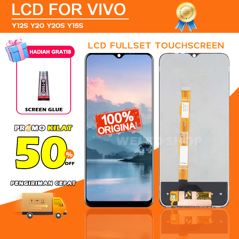 Jual LCD VIVO Y12S Y20 Y20S Y15S Touchscreen hp Fullset Touch Screen Bagian Digitizer Layar ...