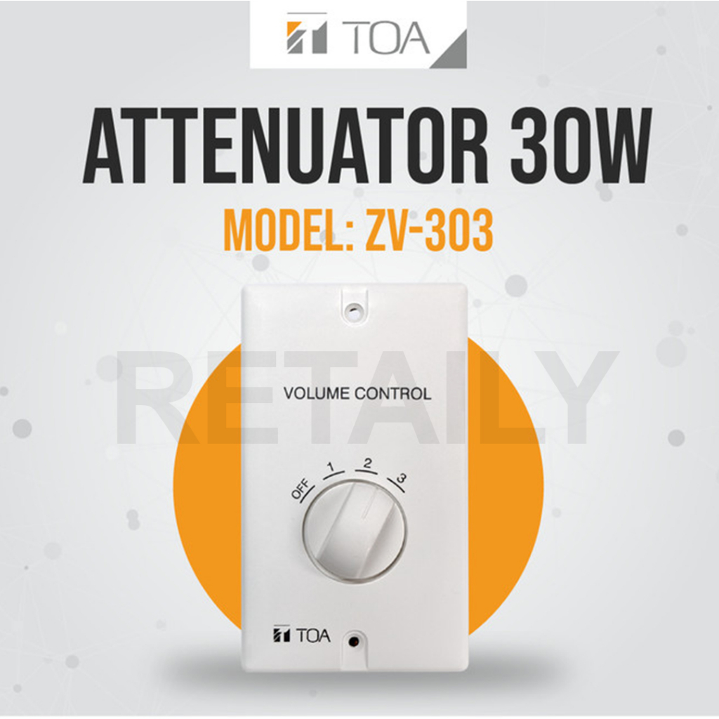 Jual TOA Attenuator 30W Model ZV-303 - Garansi Resmi | Shopee Indonesia